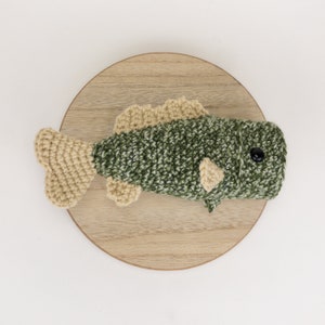 PATTERN: Bert the Bass Pattern - Amigurumi Largemouth Bass Pattern ...