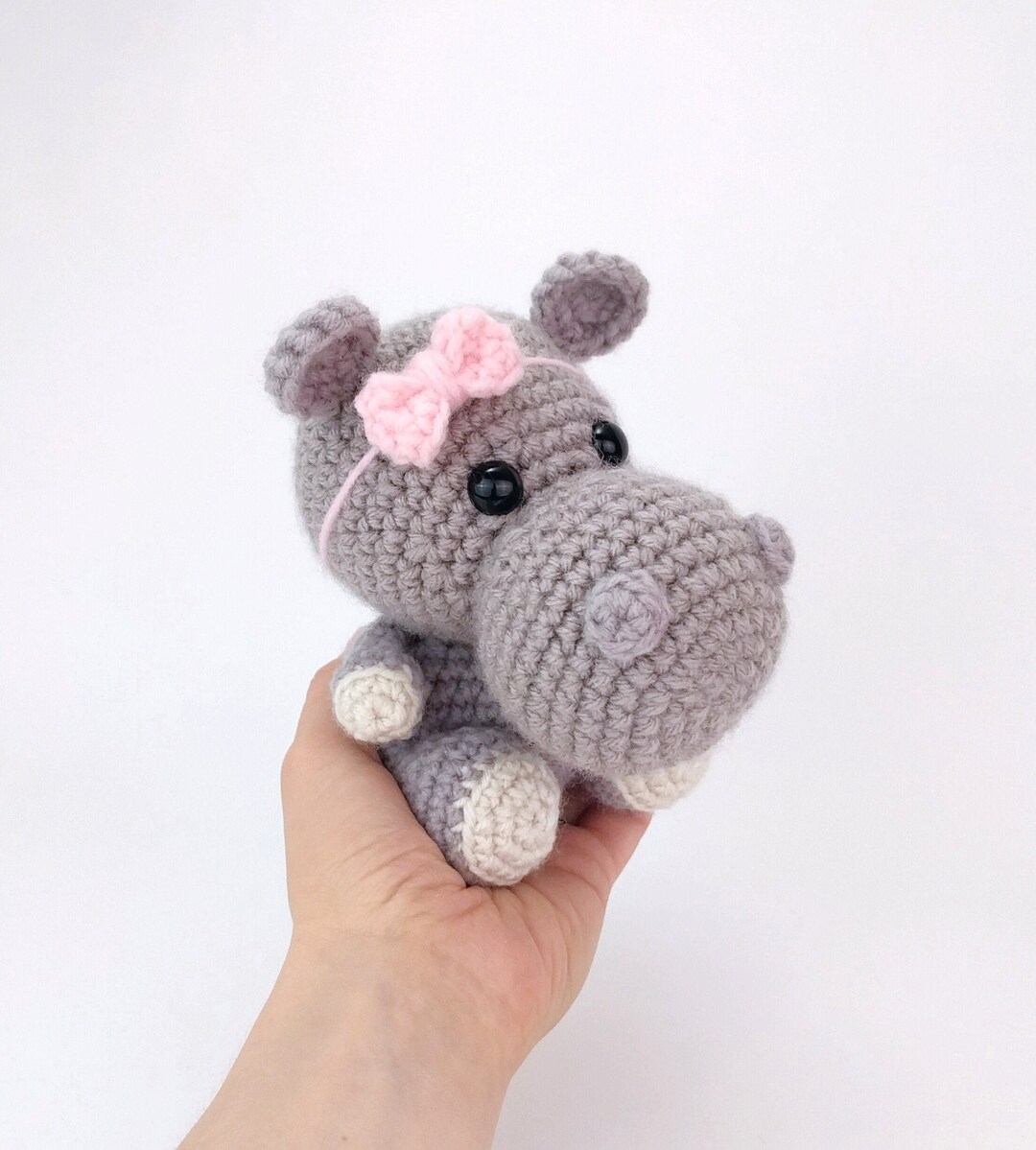 PATTERN: Hailey the Hippo - Crochet Hippo Pattern - Amigurumi Hippo ...