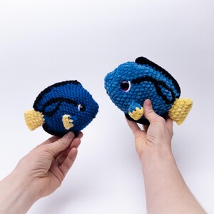 PATTERN: Beckett the Blue Tang Pattern - Amigurumi Plush Blue Tang ...