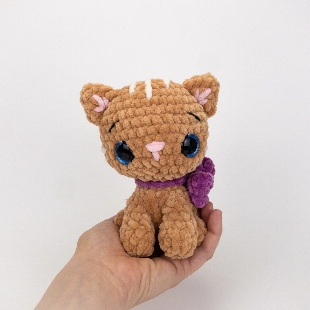 PATTERN: Plush Cinnabun the Cat Pattern - Amigurumi Chunky Cat Pattern ...