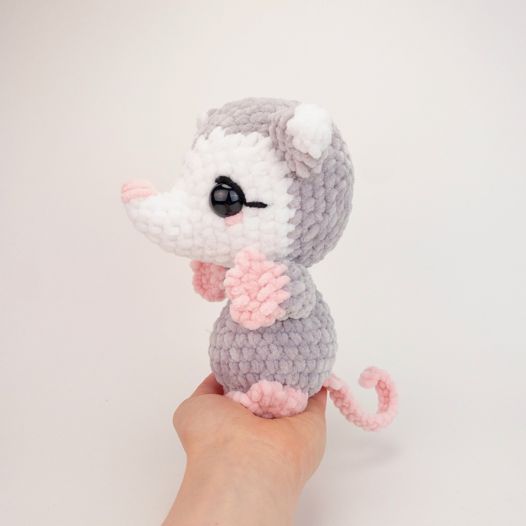 PATTERN: Plush Polly the Possum Pattern - Amigurumi Chunky Possum ...