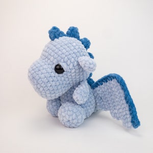 PATTERN: Plush Danny the Dragon Pattern - Amigurumi Chunky Dragon ...