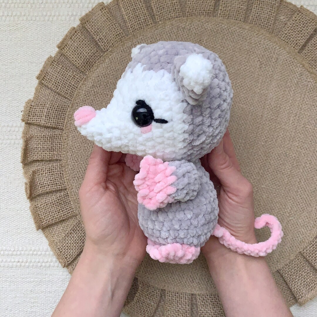 PATTERN: Plush Polly the Possum Pattern - Amigurumi Chunky Possum ...