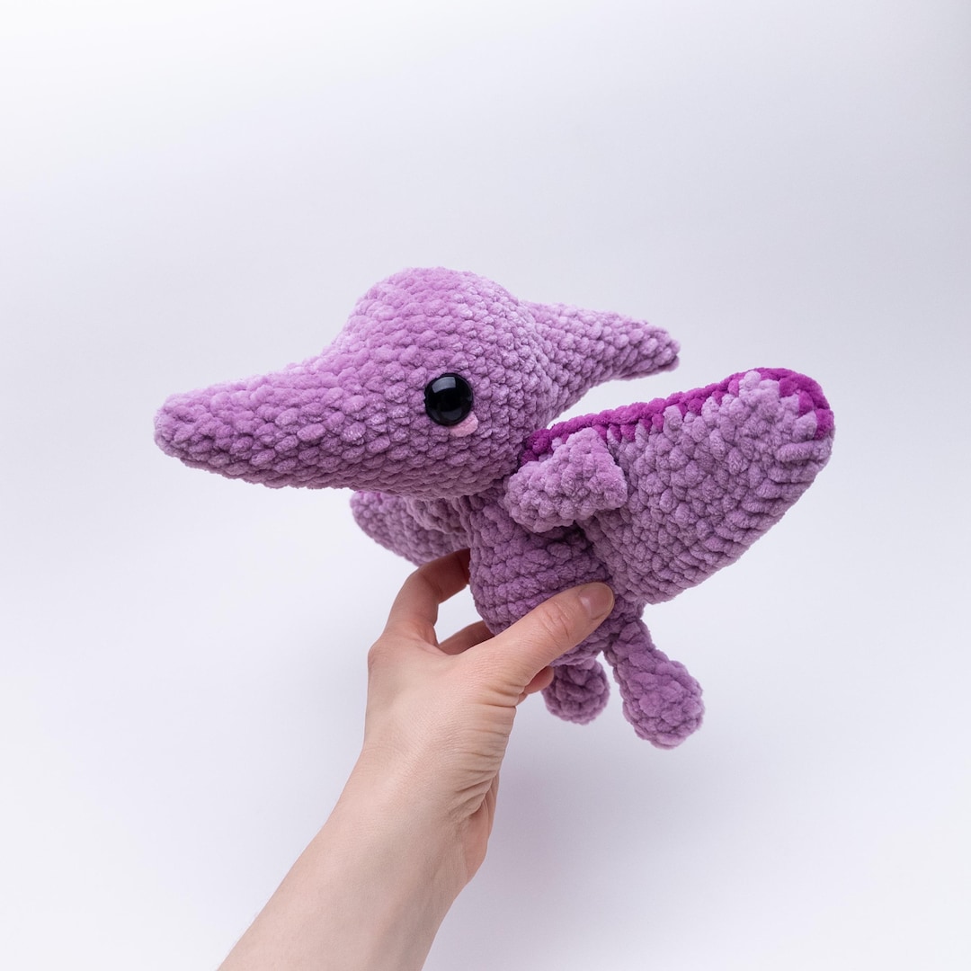 PATTERN: Plush Petra the Pterodactyl Pattern - Amigurumi Pterodactyl ...