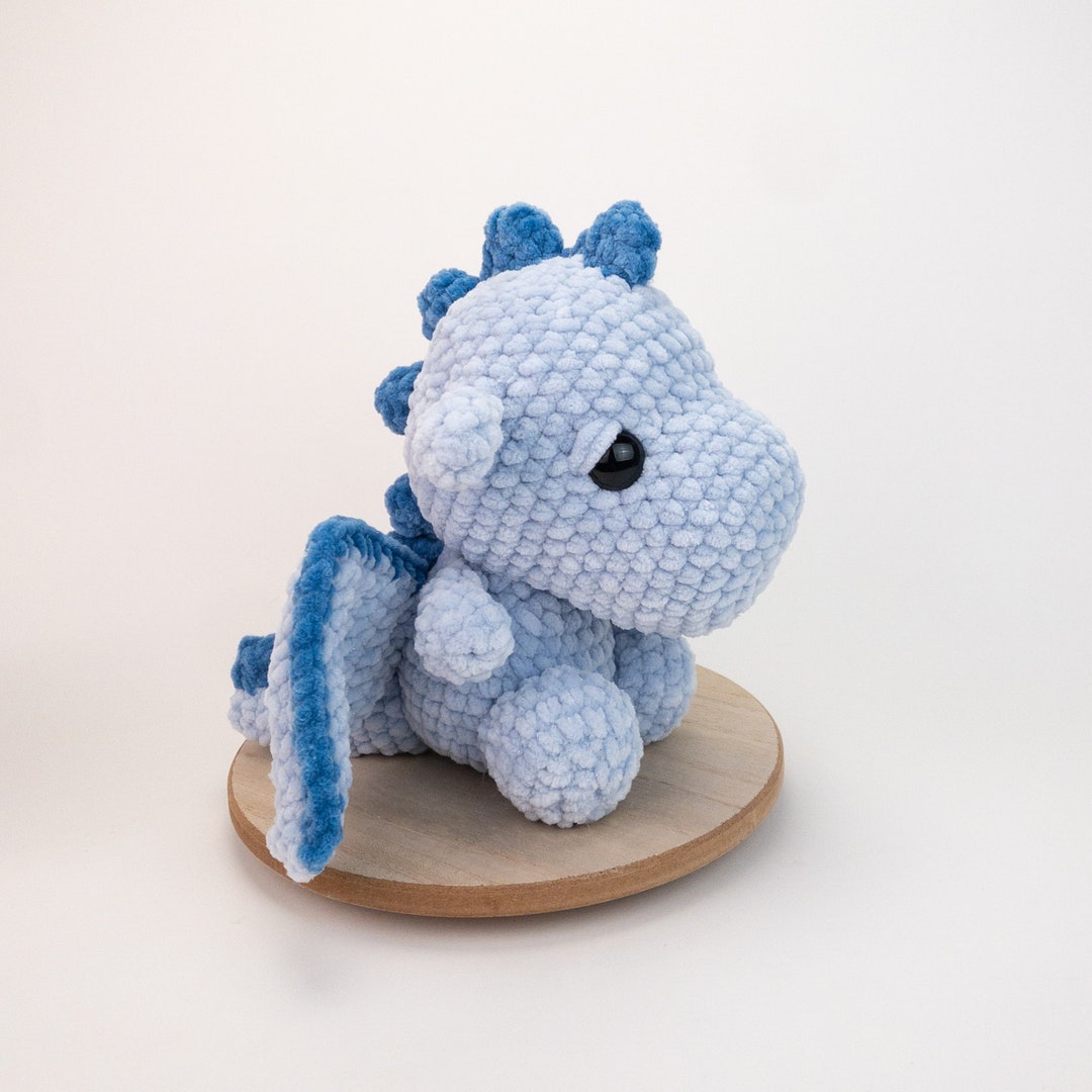 PATTERN: Plush Danny the Dragon Pattern - Amigurumi Chunky Dragon ...