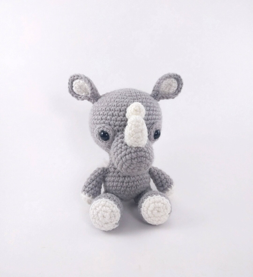 PATTERN: Robbie the Rhino - Crochet Rhino Pattern - Amigurumi ...