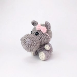 PATTERN: Hailey the Hippo - Crochet Hippo Pattern - Amigurumi Hippo ...