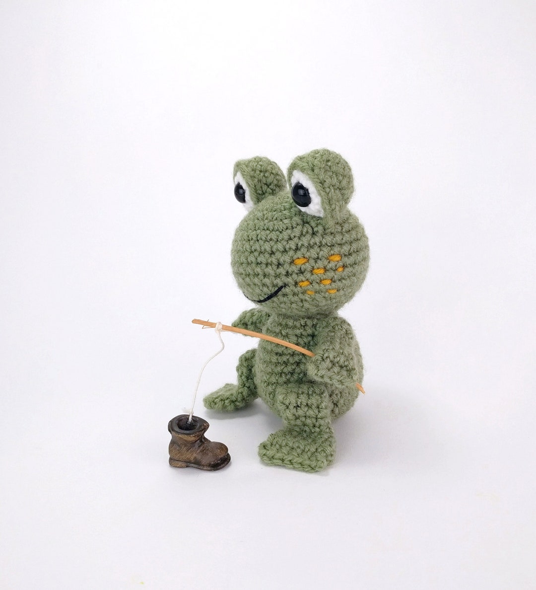 PATTERN: Ferdinand the Frog Crochet Frog Pattern Amigurumi Frog Pattern ...