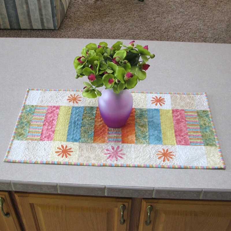 Striped Table Runner - Etsy