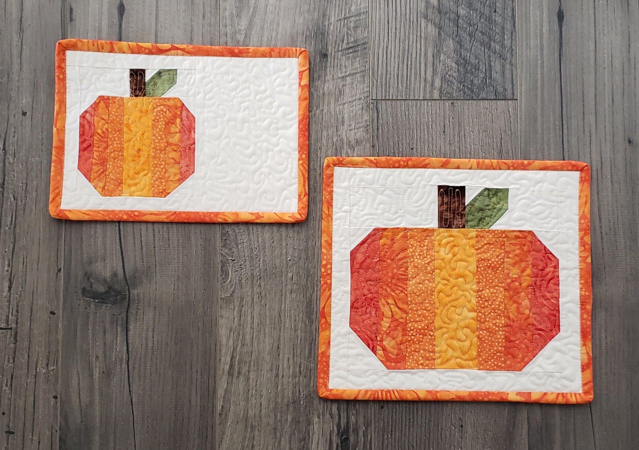 Harvest Pumpkin Mug Rugs PDF - Etsy
