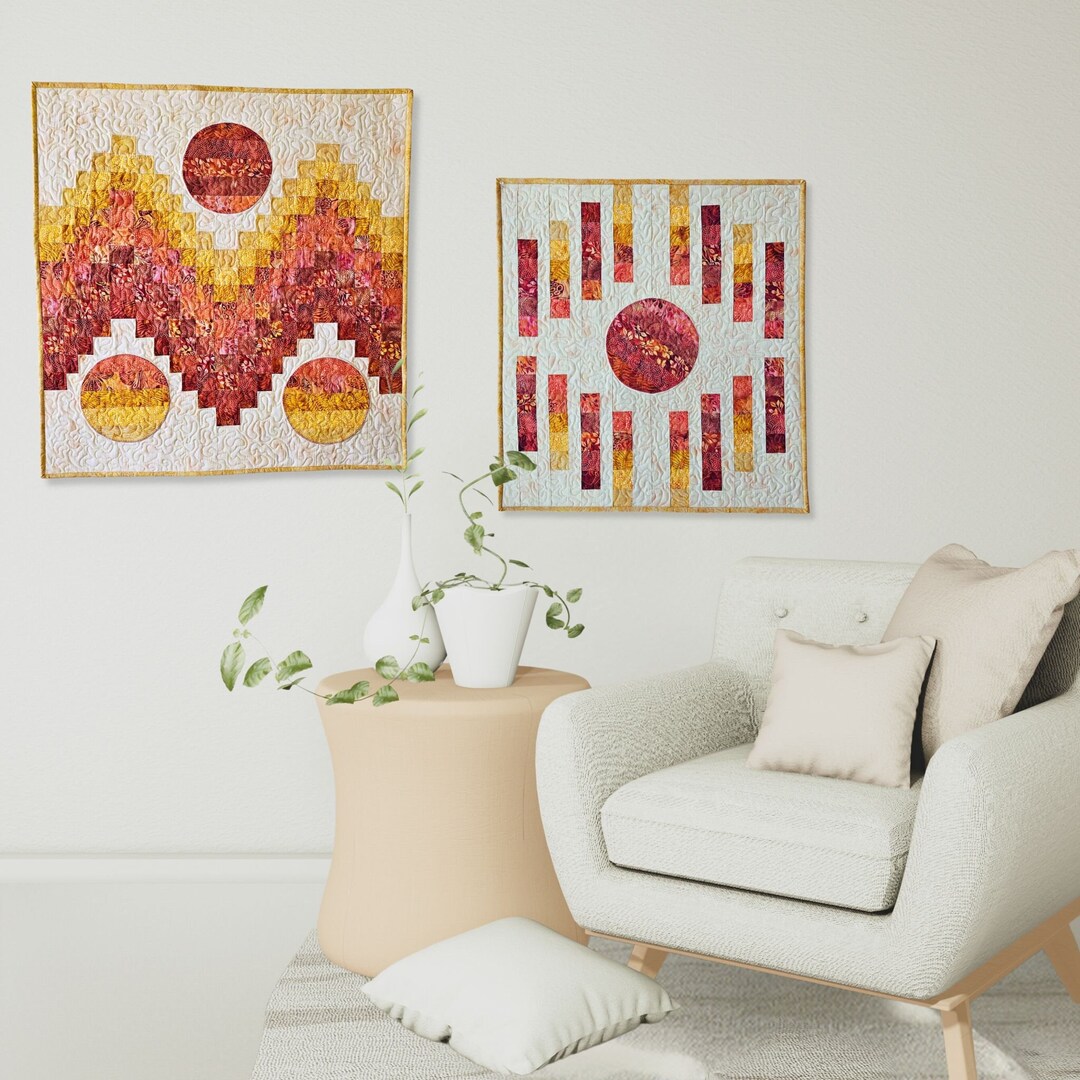 Circular Illusion 2 Quilt Wall Hanging Patterns PDF - Etsy