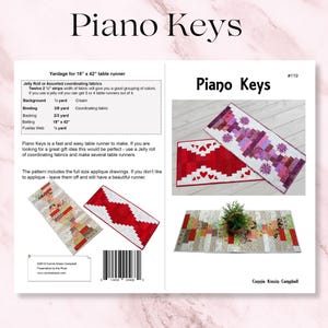 Piano Keys Table Runner PDF Pattern, Beginner Quilt - Etsy