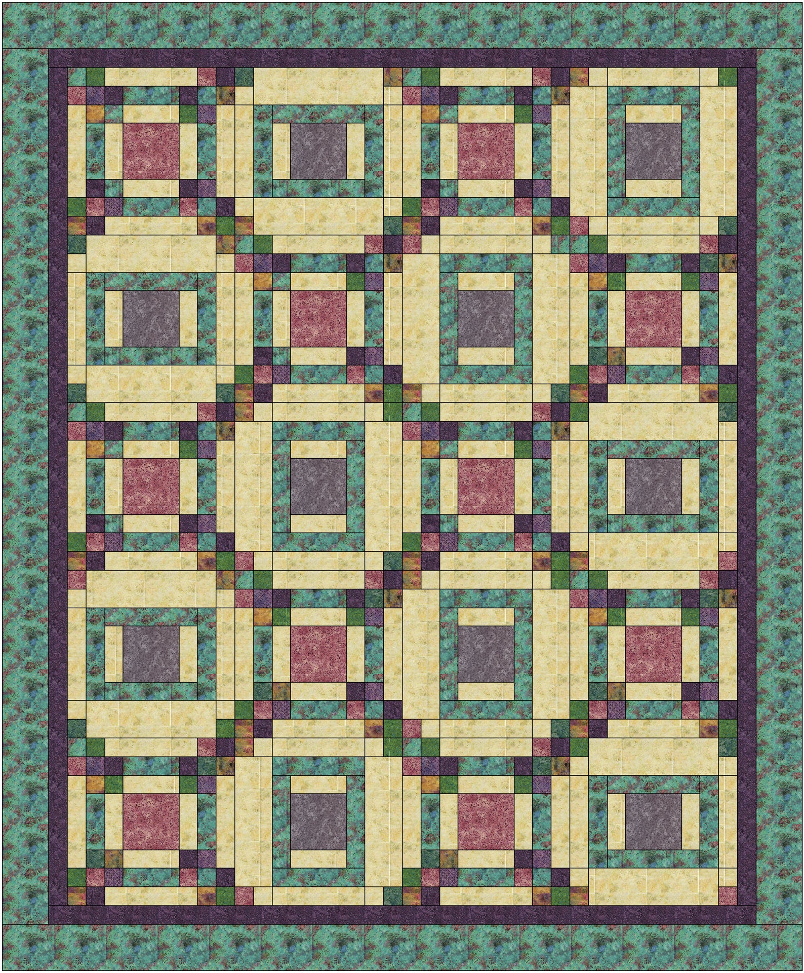 Maze Quilt Pattern PDF Instant Download Lap Quilt Modern - Etsy