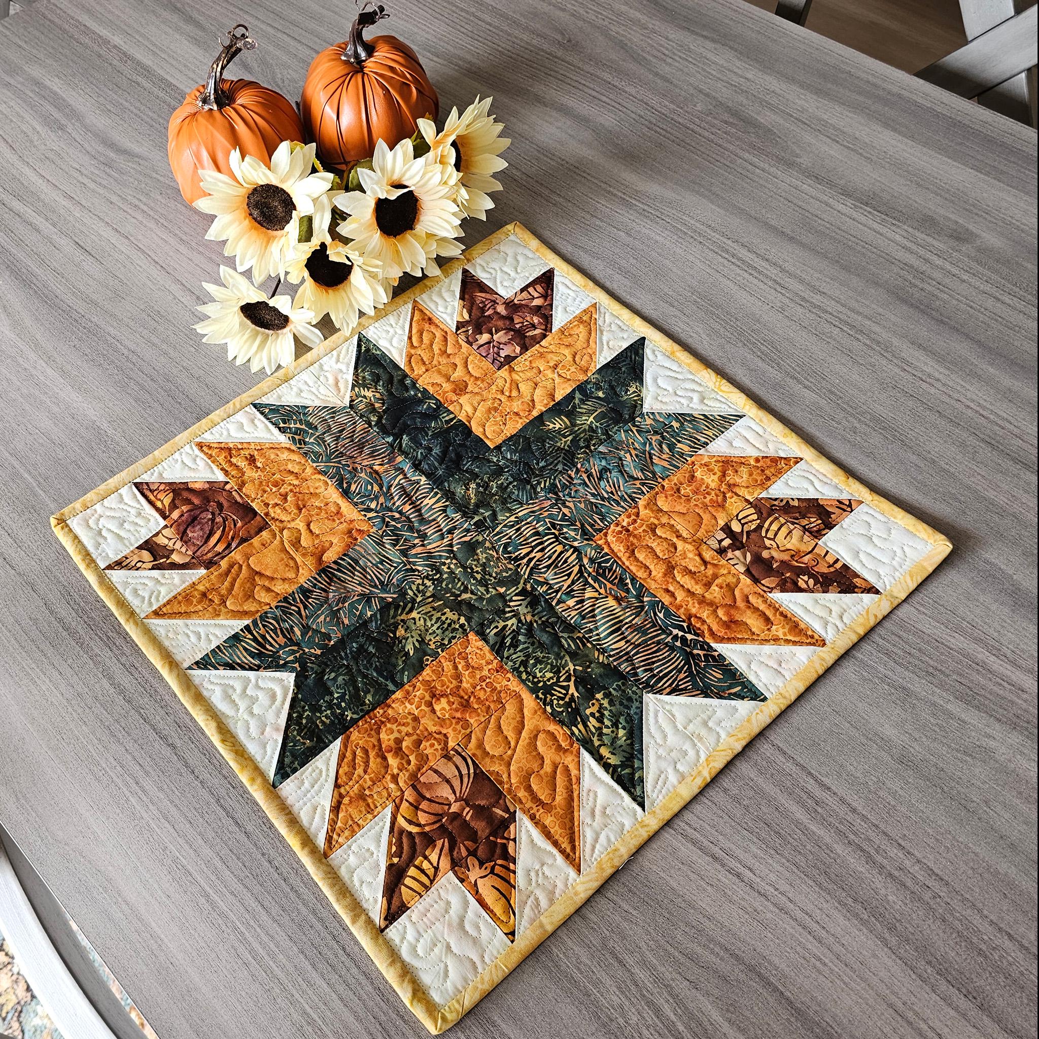 Quilted Table Toppers Make A Table Topper With Me Free Quilt Pattern