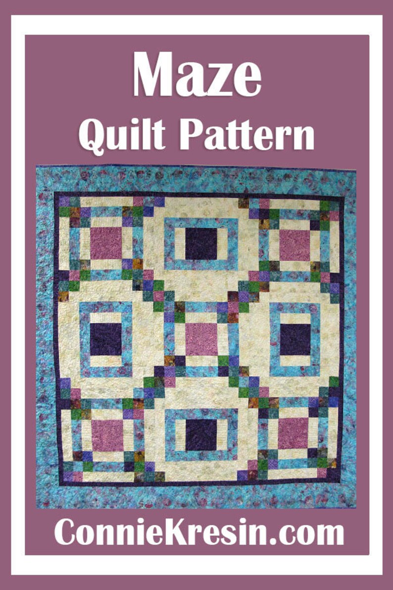 Maze Quilt Pattern PDF Instant Download Lap Quilt Modern - Etsy