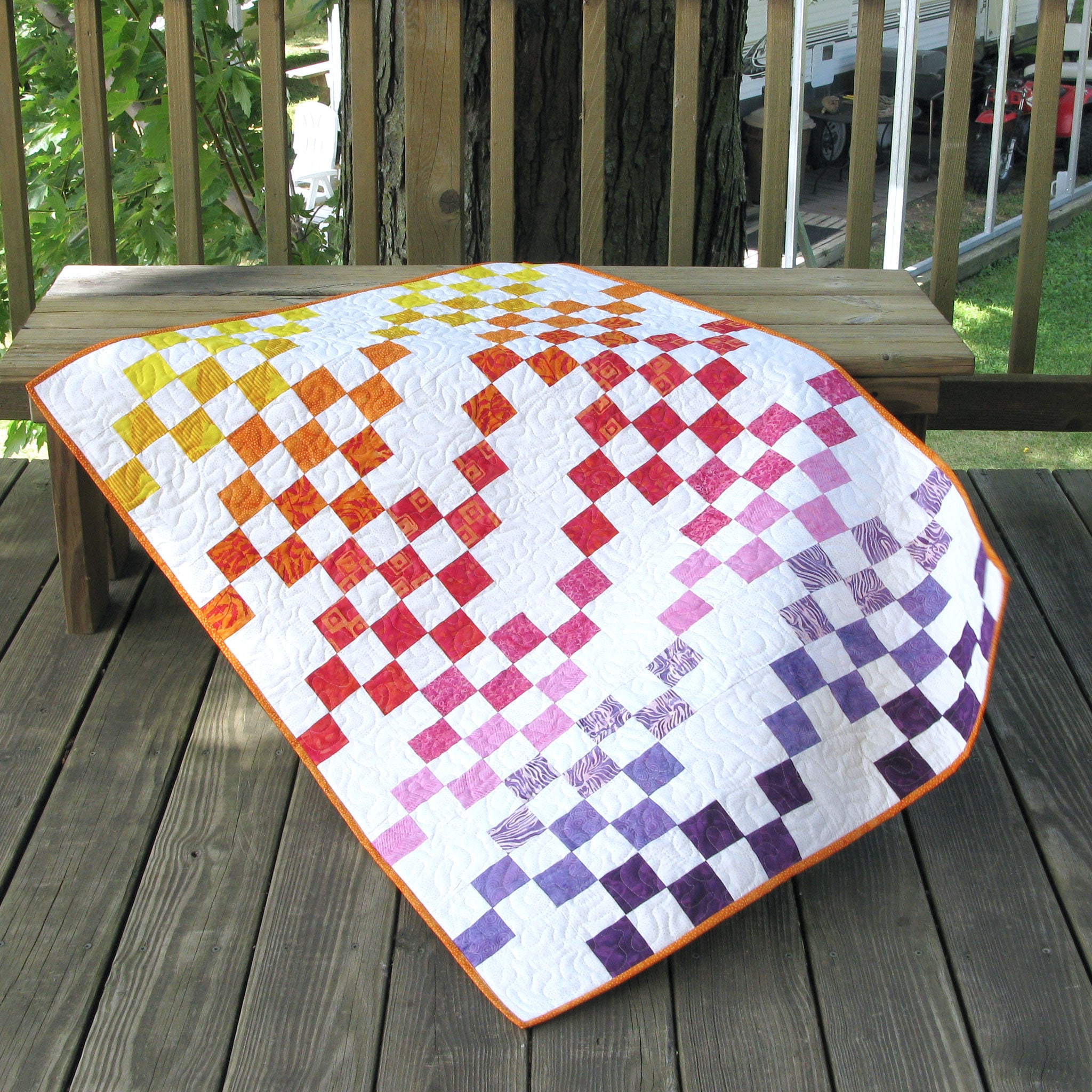 Rainbow Squares Baby Quilt Pattern PDF - Etsy