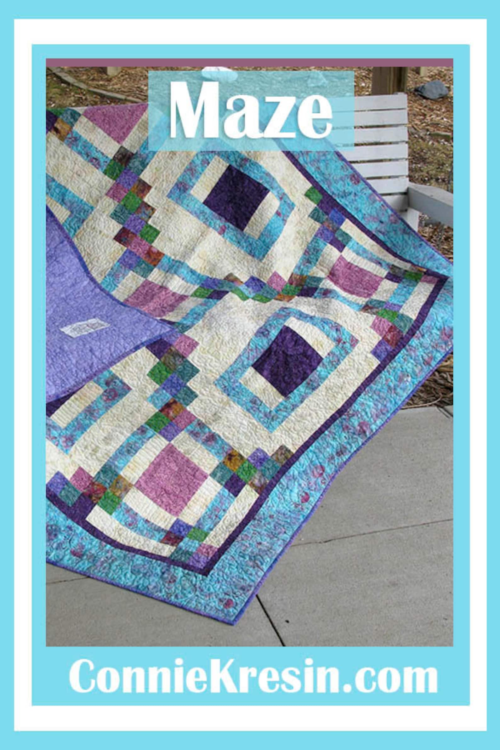 Maze Quilt Pattern PDF Instant Download Lap Quilt Modern - Etsy
