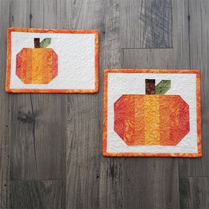 Harvest Pumpkin Mug Rugs PDF - Etsy