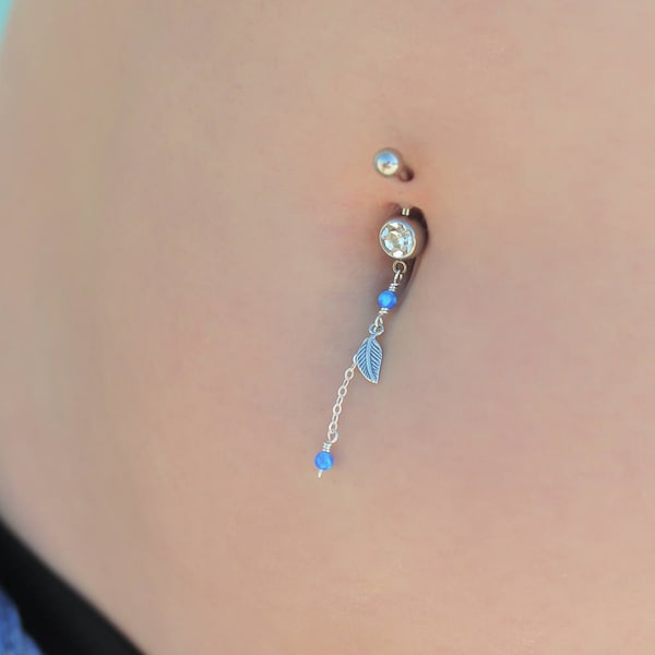 Stone Belly Ring - Etsy