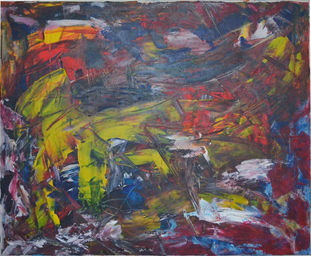 Expressionist Art: Becker Beste No. 110 abstract colorist - Etsy.de