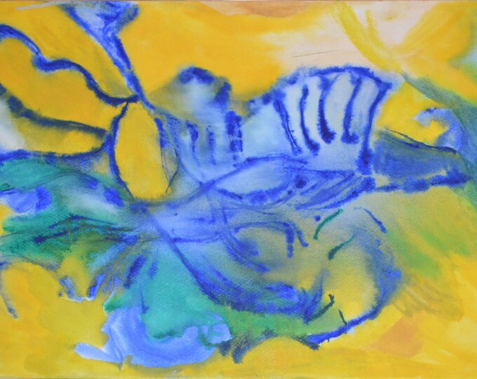 Abstract Watercolor Painting: "Water Flower", Becker Beste Aquarelle ...