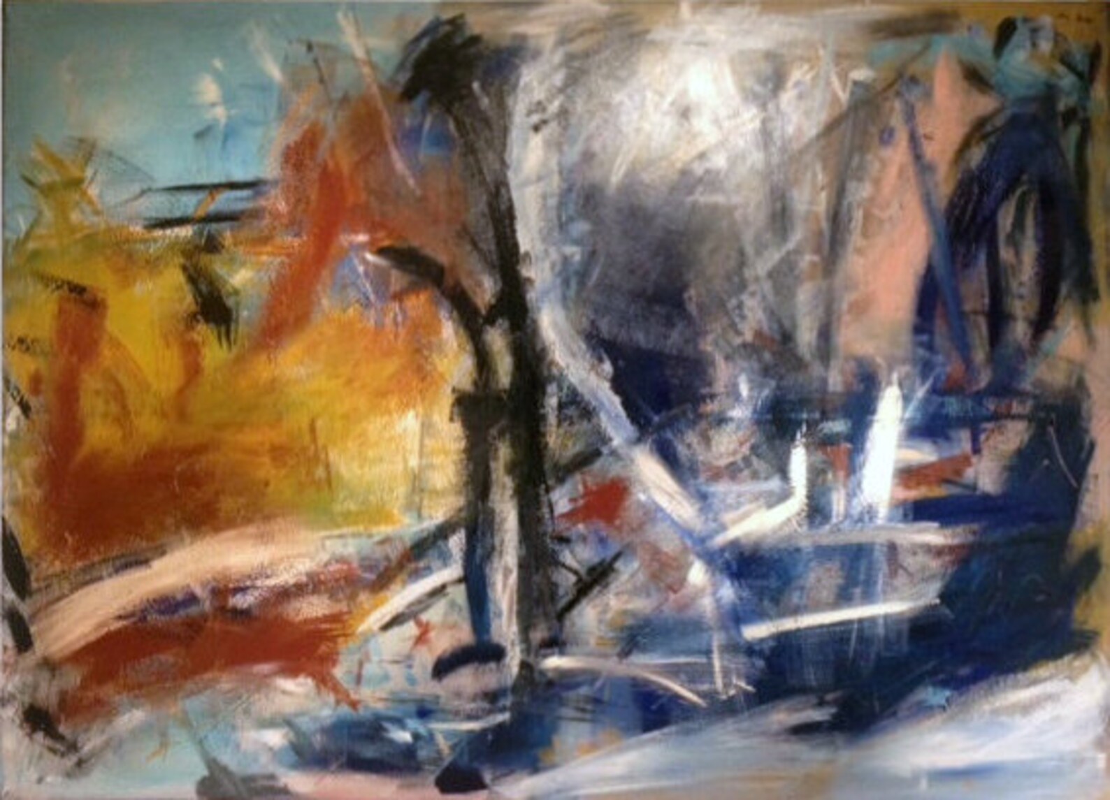 Abstract Associative Painting: Becker Beste No. 7, expressionist art ...