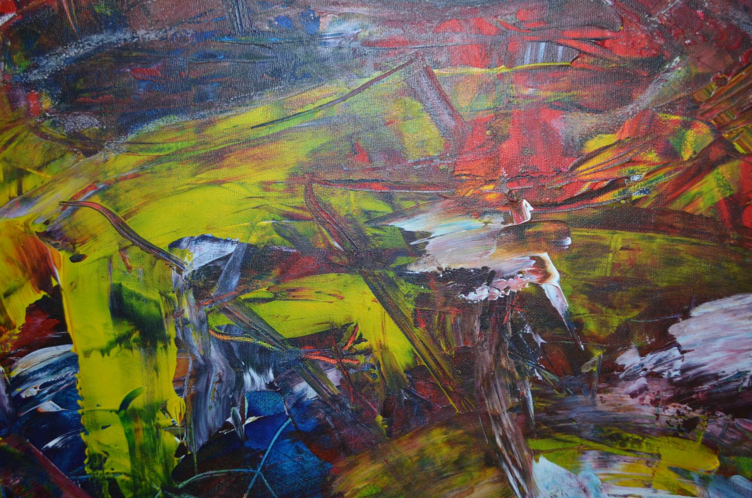 Expressionist Art: Becker Beste No. 110 abstract colorist - Etsy.de