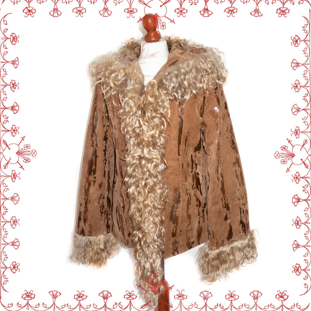 Almost Famous 70s Vintage Penny Lane Coat With Hood and Fluffy Sheep ...