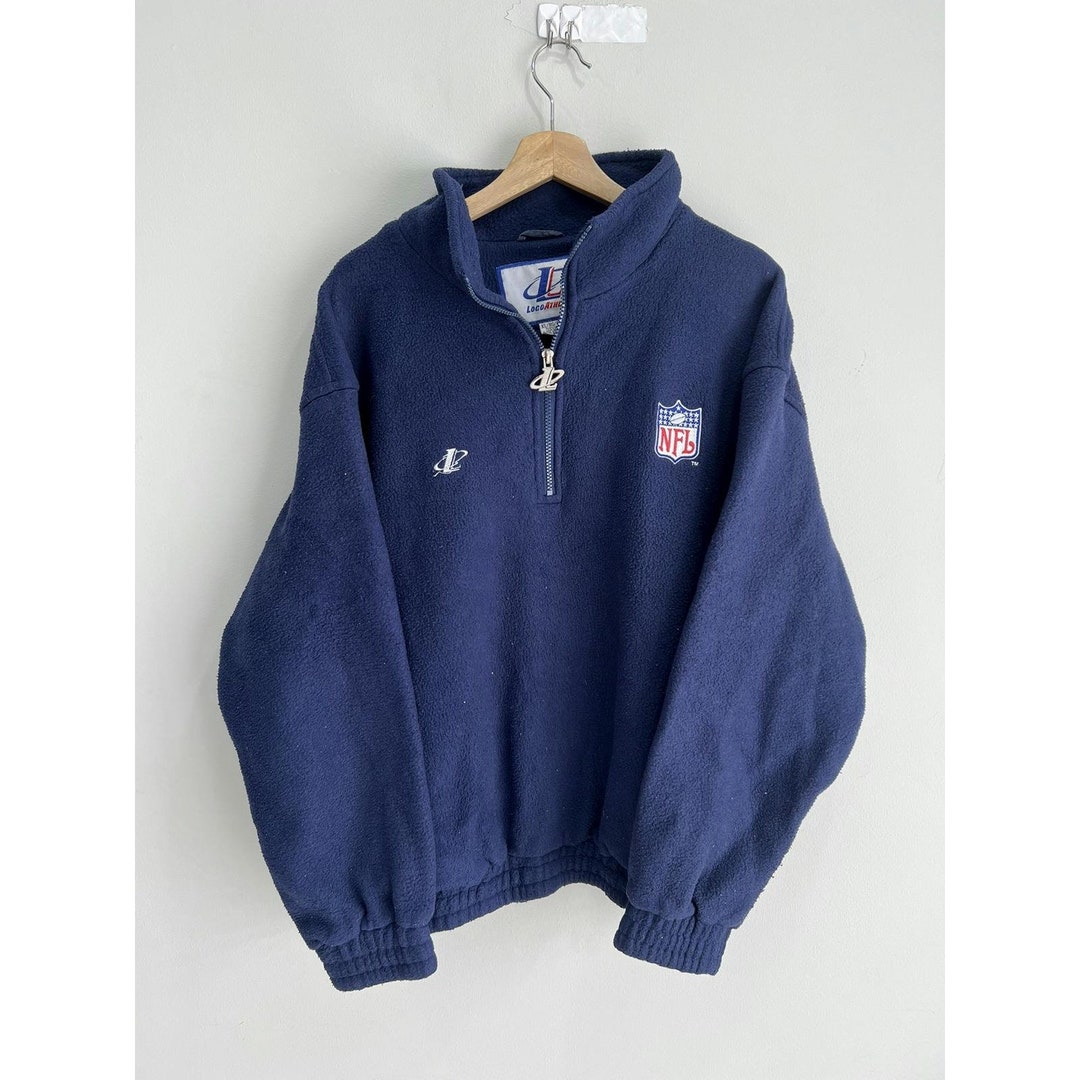 Vintage 90s Logo Athletic NFL Superbowl Fleece Sweater Zip - Etsy