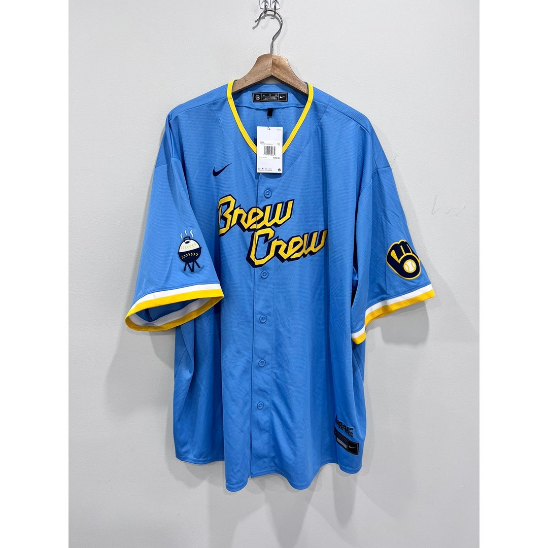 Nike Milwaukee Brewers Brew Crew Baseball Jersey 4XL W/tags - Etsy
