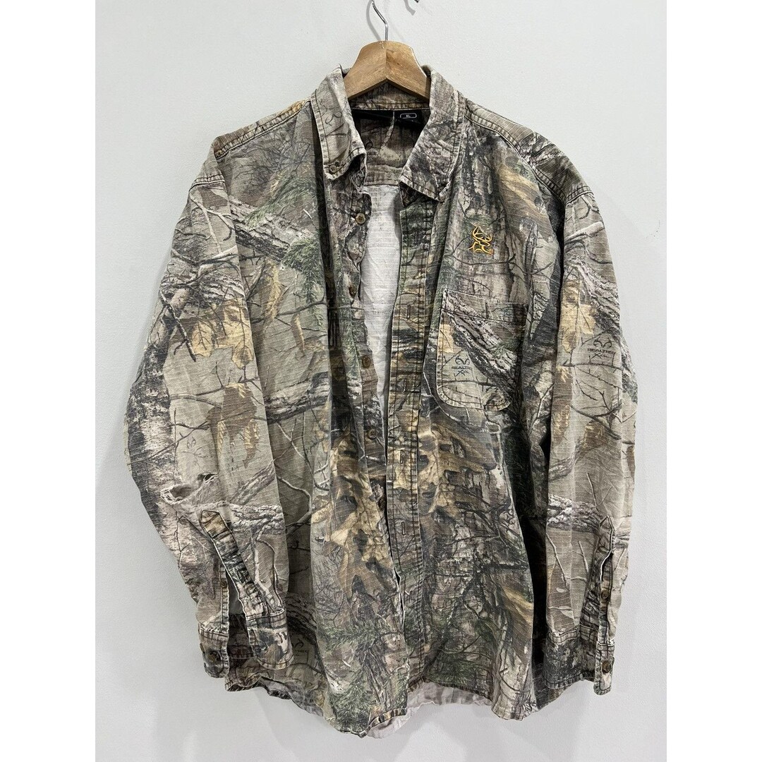 Vintage Camo Real Tree Button up Shirt - Etsy
