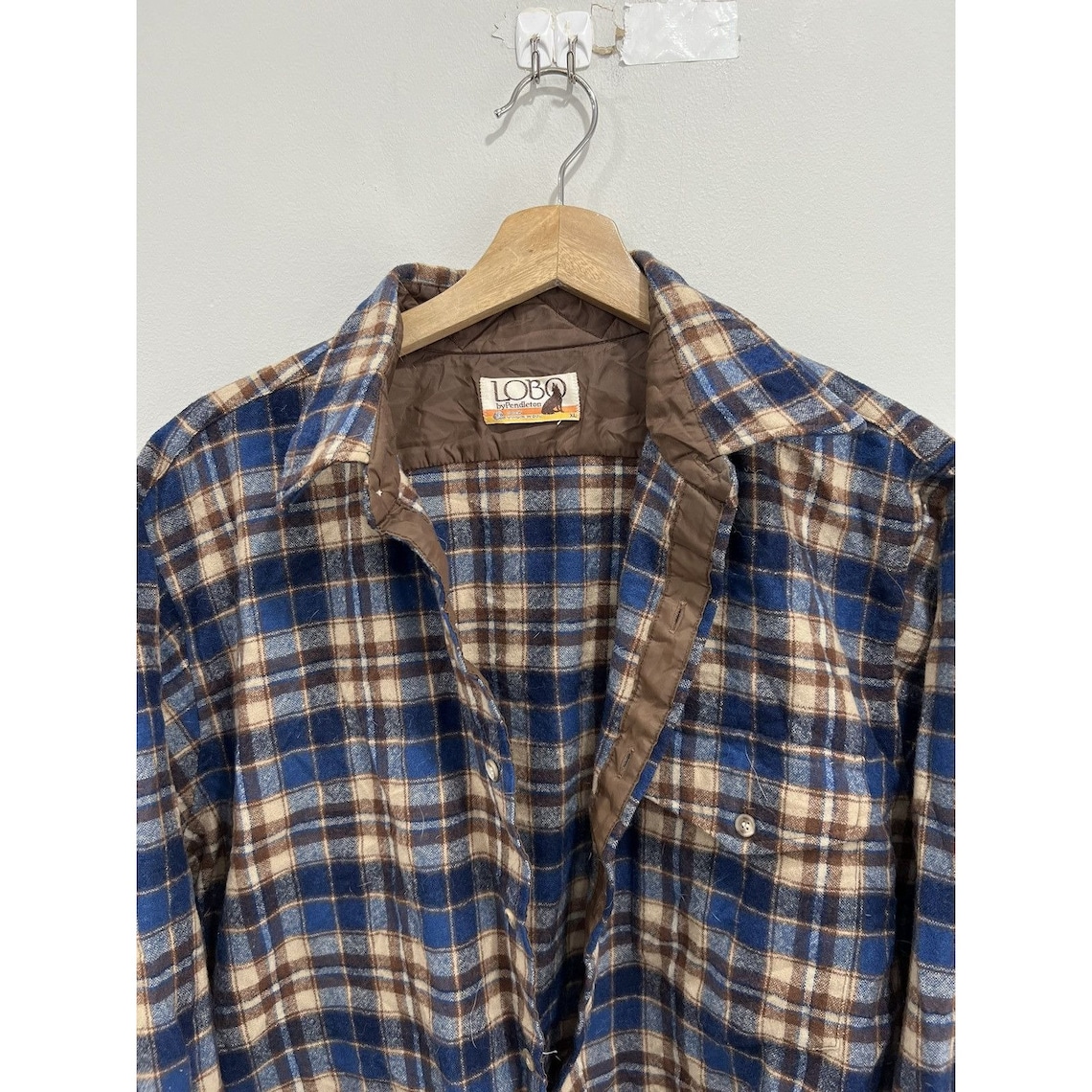 Vintage Pendleton Lobo Plaid Flannel Shirt - Etsy