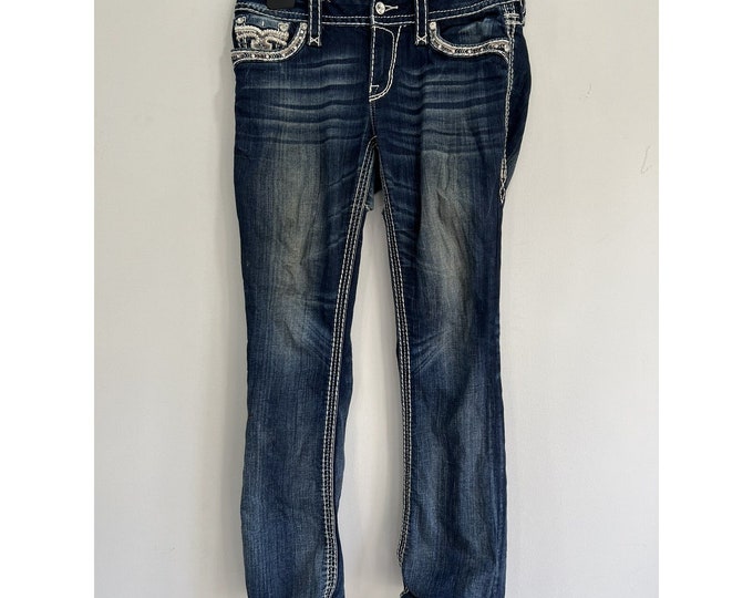 Rock Revival Kai Straight Leg Jean Women's 28 - Etsy