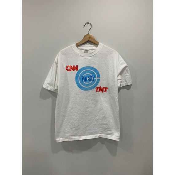 Vintage 90s CNN TNT TBS Tv Show Channel Tee Shirt - Etsy
