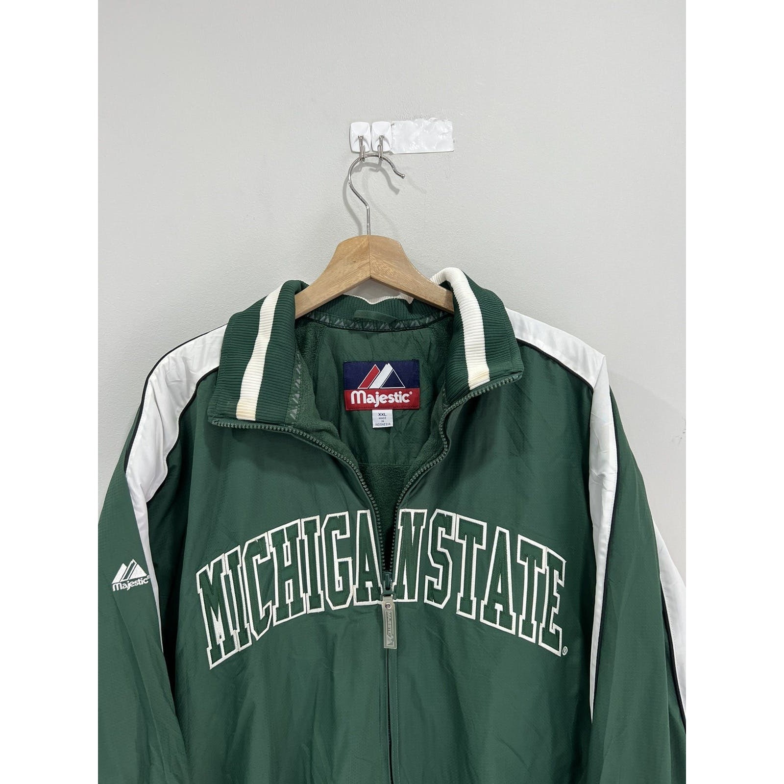 Vintage Michigan State Jacket Zip Forest Green XXL Spartans - Etsy