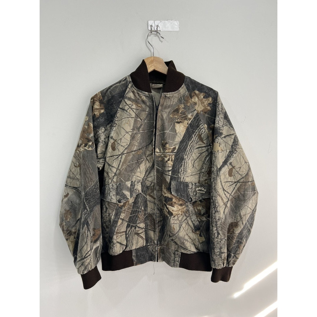 Vintage Real Tree Camo Jacket Zip Mossy Oak - Etsy