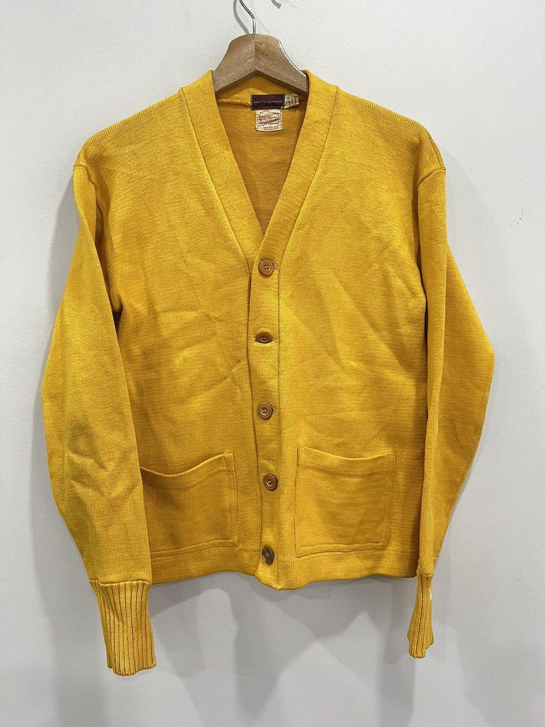 Vintage 1940s 50s Wilson Wisconsin Cardigan Knit Sweater - Etsy