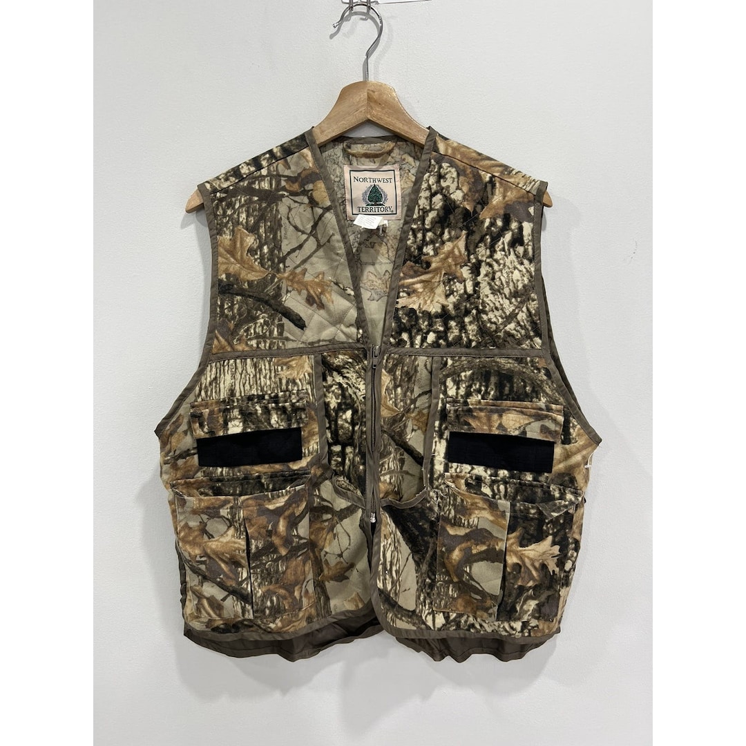 Vintage Real Tree Camo Vest Utility - Etsy