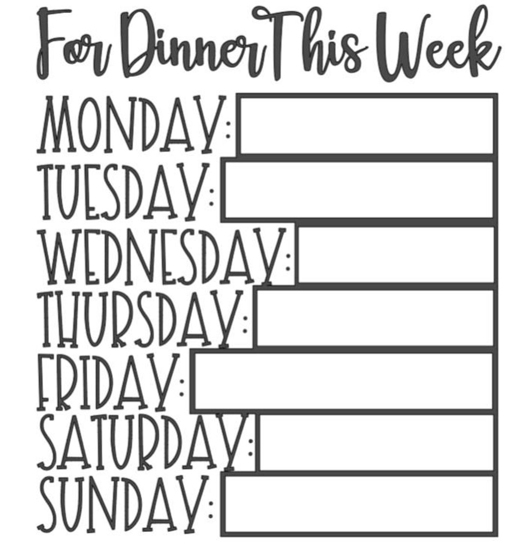 Dinner Menu Digital File - Etsy