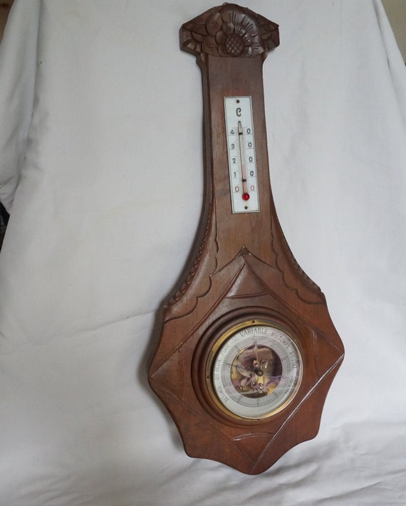 Vintage Barometer and Thermometer 1950's Made in - Etsy