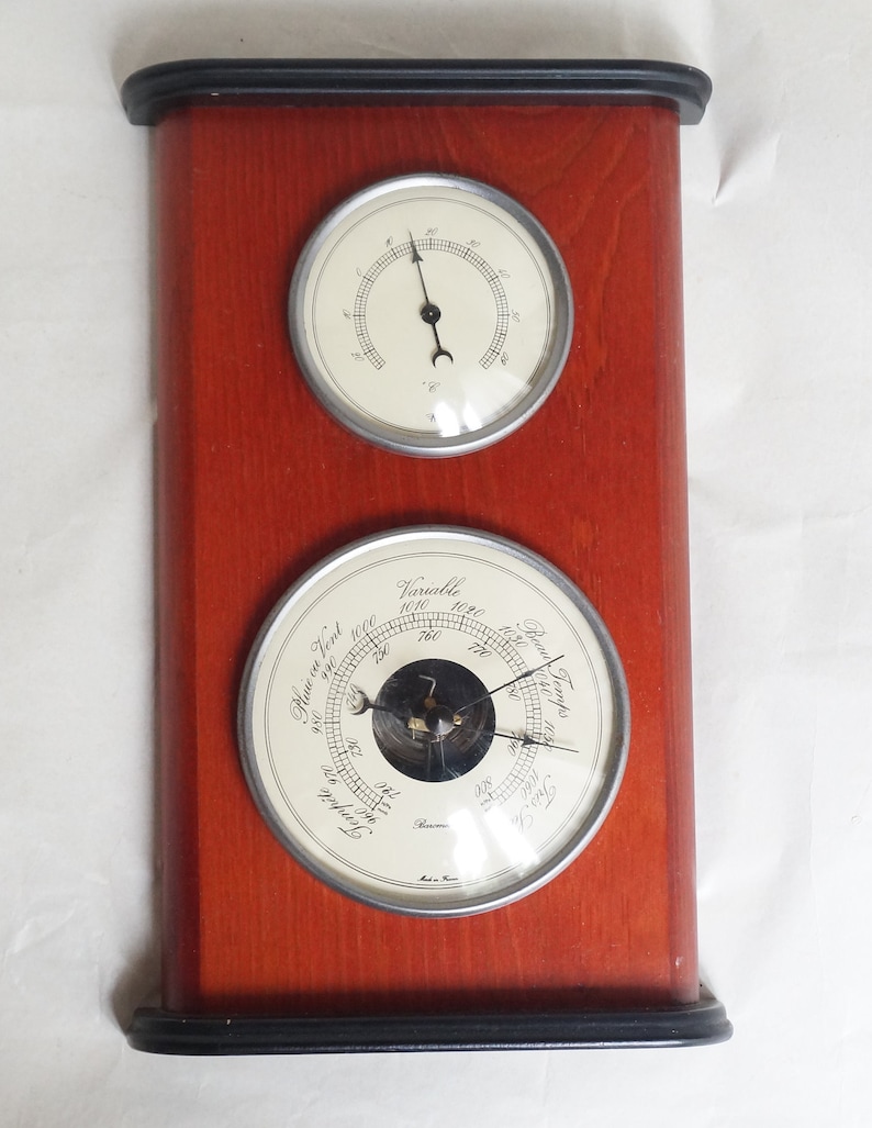 Vintage Barometer and Thermometer 1960's Made in | Etsy
