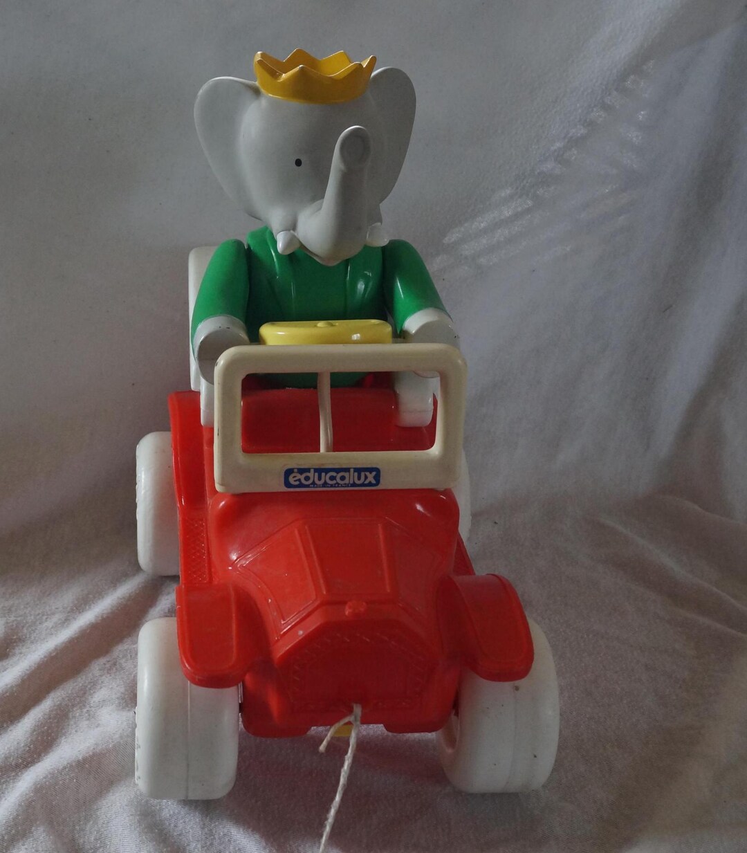 Babar in a Car to Pull, Vintage Toy - Etsy