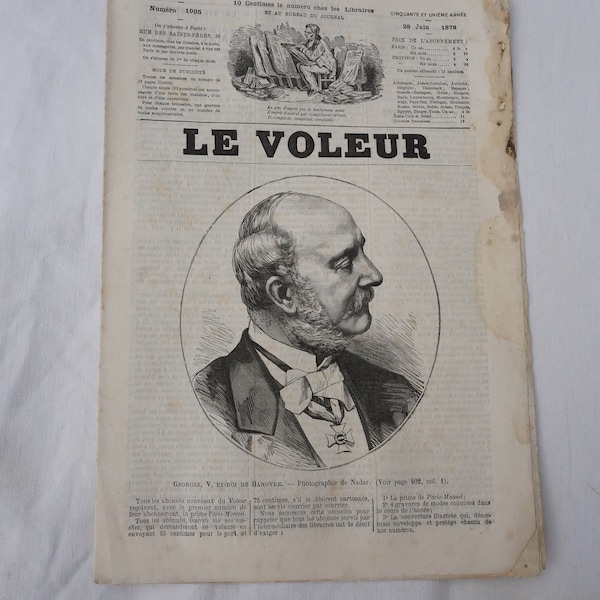 French Newspaper - Etsy
