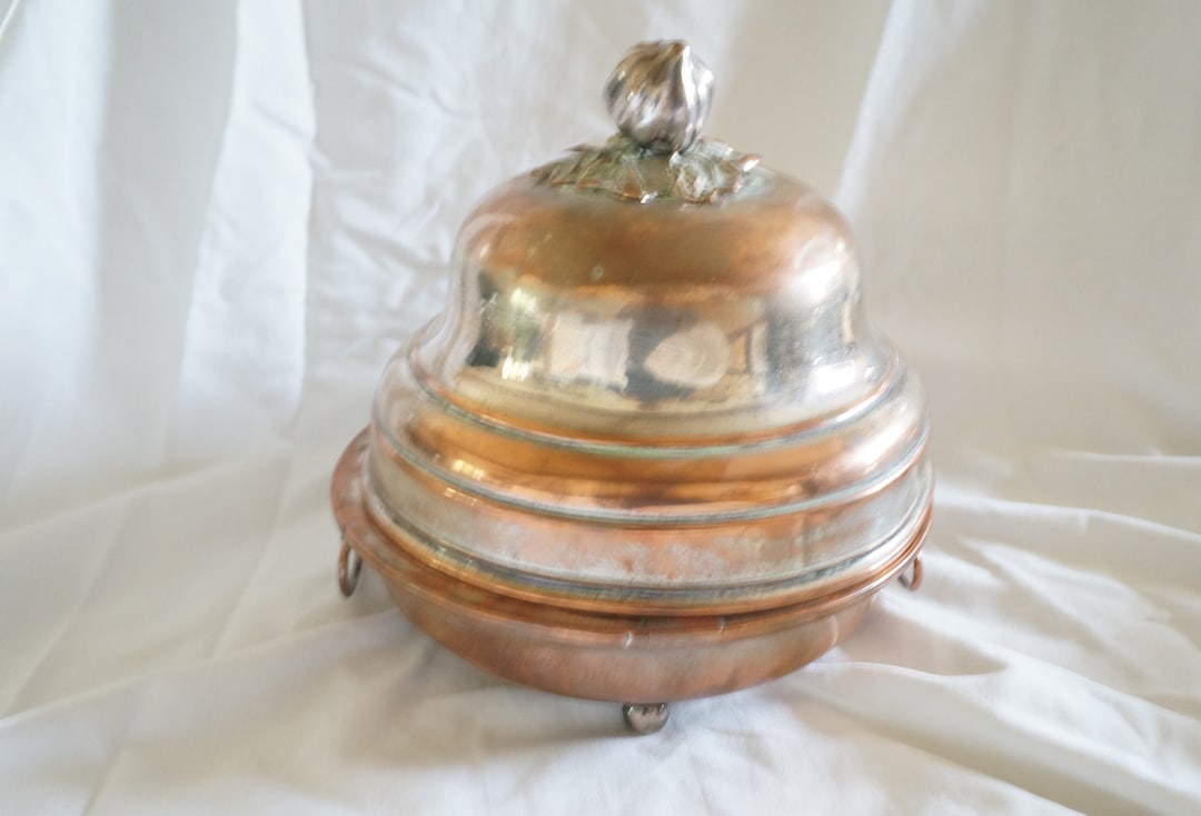 Vintage Silver Plated Copper Cloche and Flat Heater - Etsy