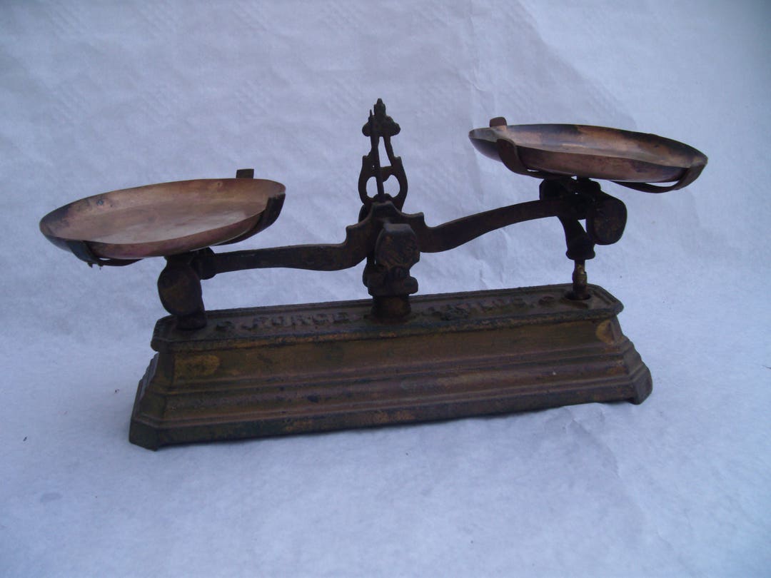 Antique Small French Balance . Roberval Balance. Shop Scales 1900s ...