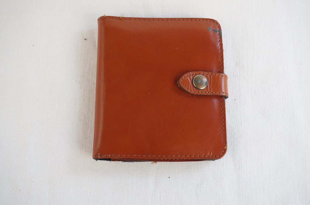 Vintage Brown Leather Billfolds and Cardholders - Etsy