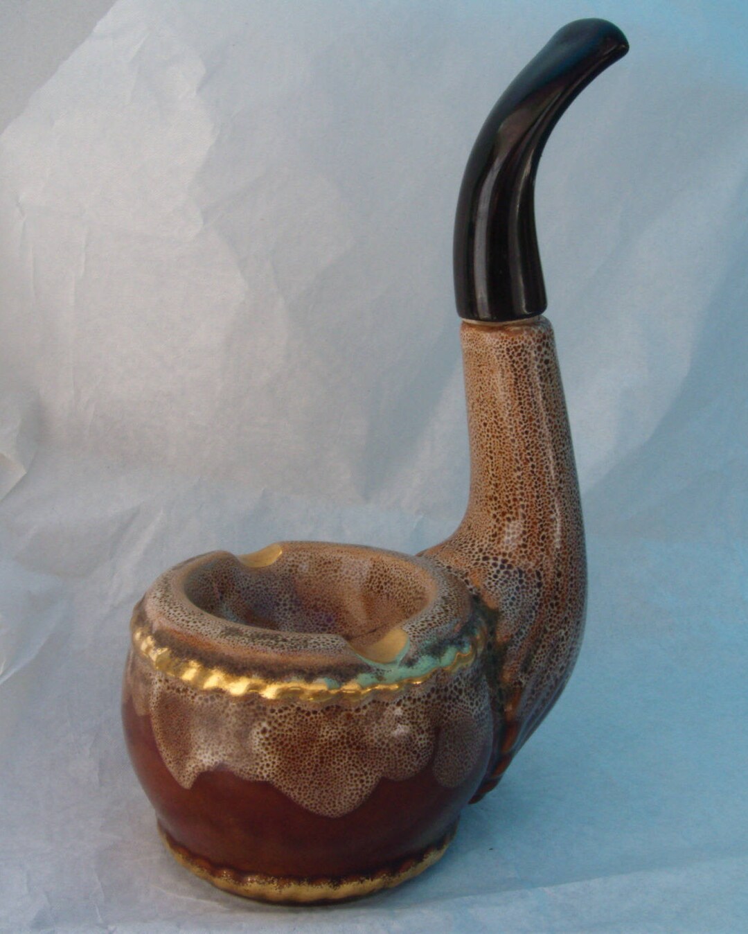 Vintage Porcelain Ashtray. Fab 1970s Porcelain Pipe Shaped Ashtray and ...