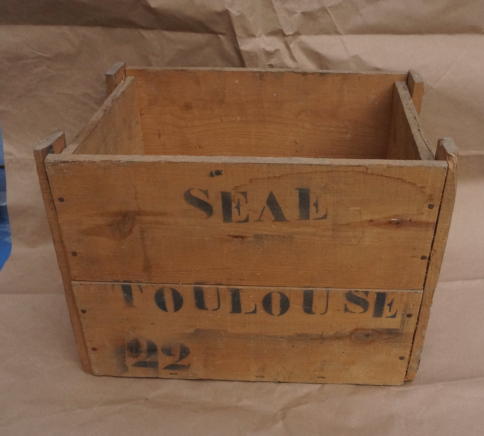 Antique Wooden Crate, Vintage Box From a Toulouse Company, 1950's - Etsy