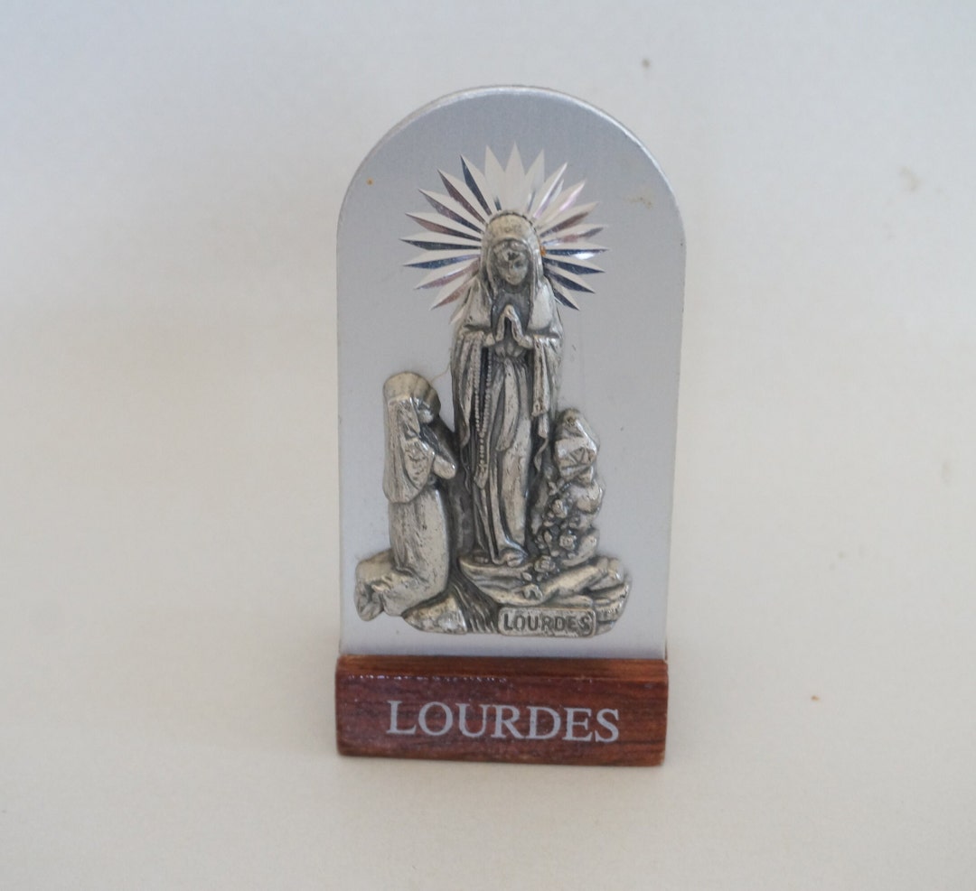 Memory of Lourdes, the Virgin Mary and Saint Bernadette - Etsy