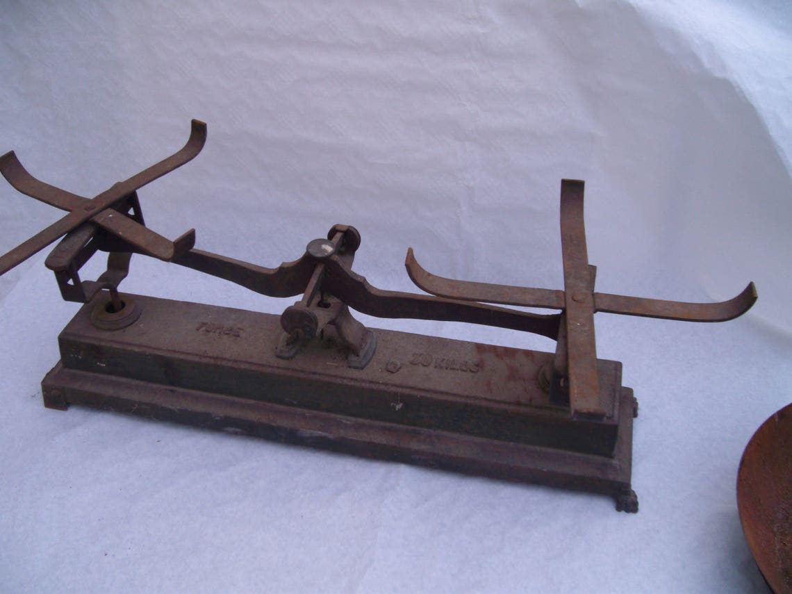 Enormous Antique French Roberval Balance . Shop Scales 1900s . | Etsy